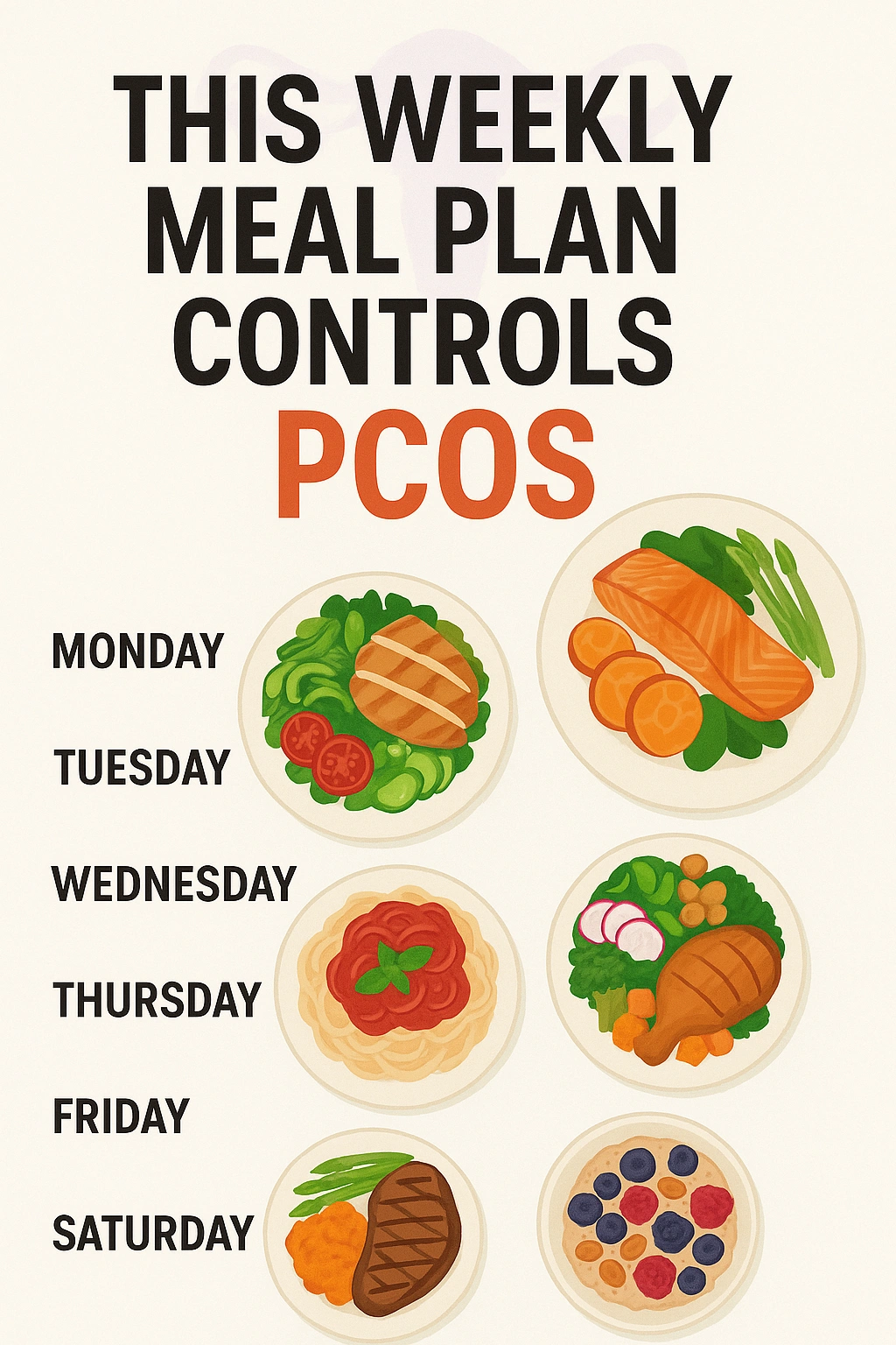 This Weekly Meal Plan Controls PCOS - Dietary Craft