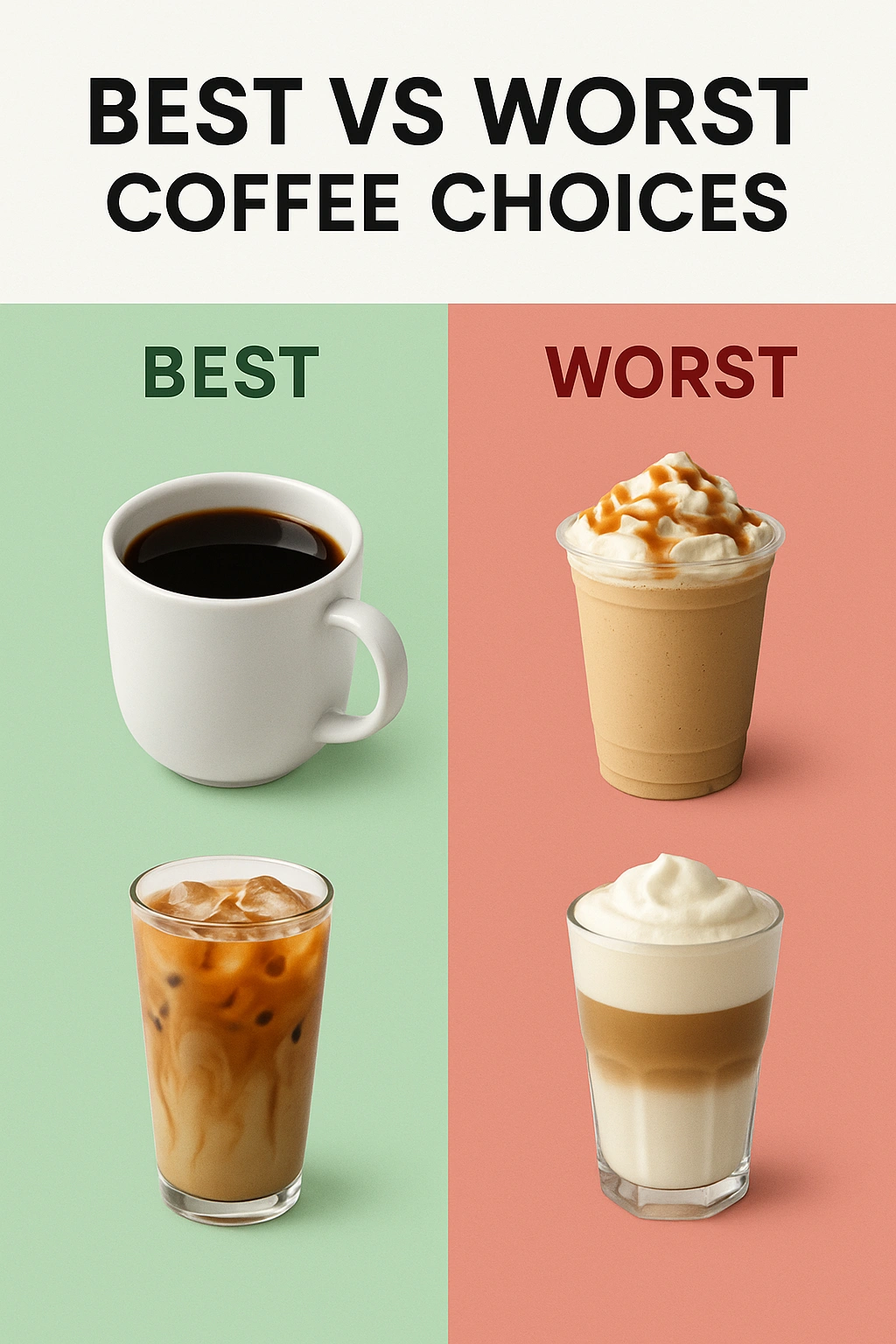 Best vs Worst Coffee Choices - Dietary Craft