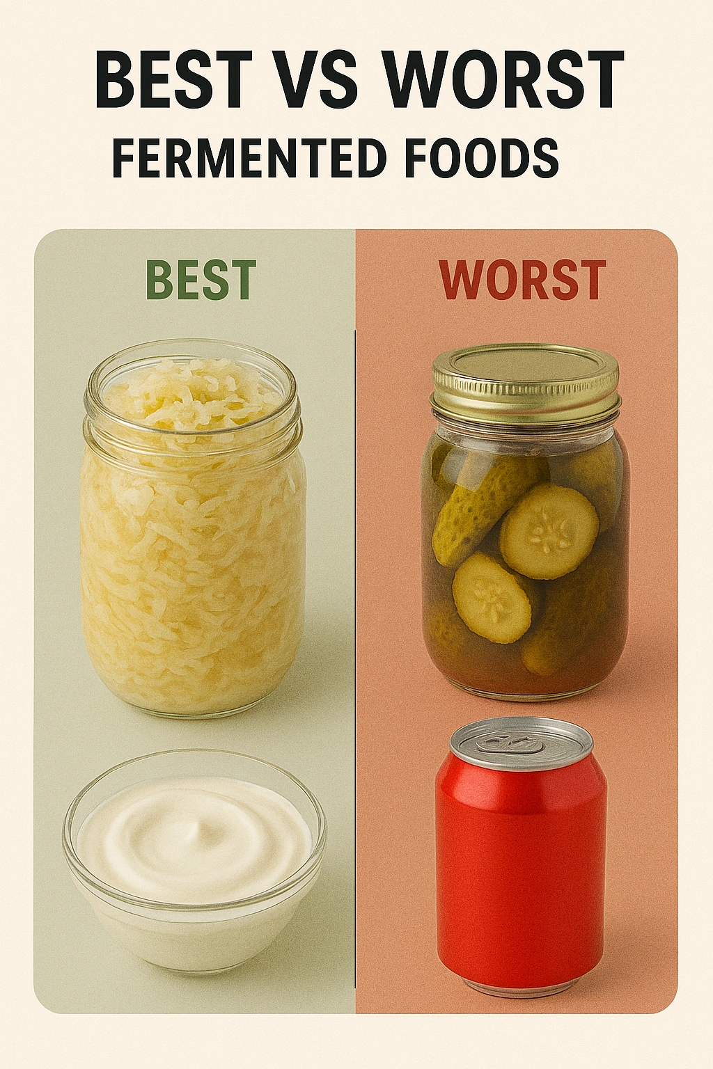 Best vs Worst Fermented Foods - Dietary Craft
