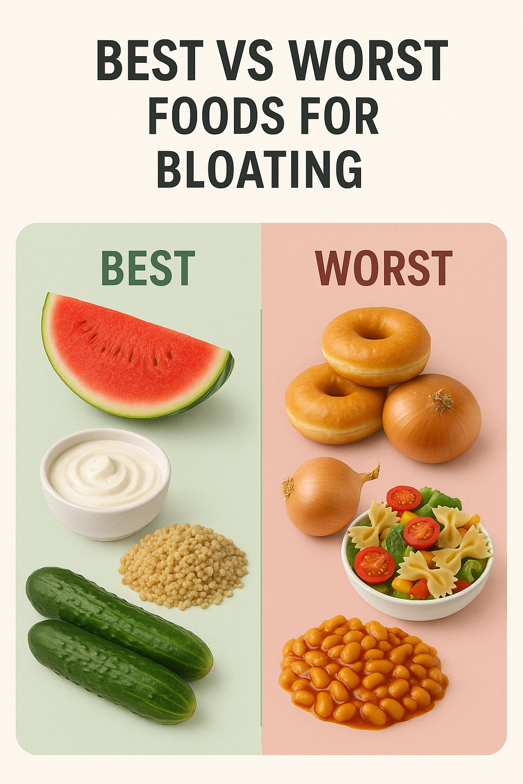 Best vs Worst Foods for Bloating - Dietary Craft