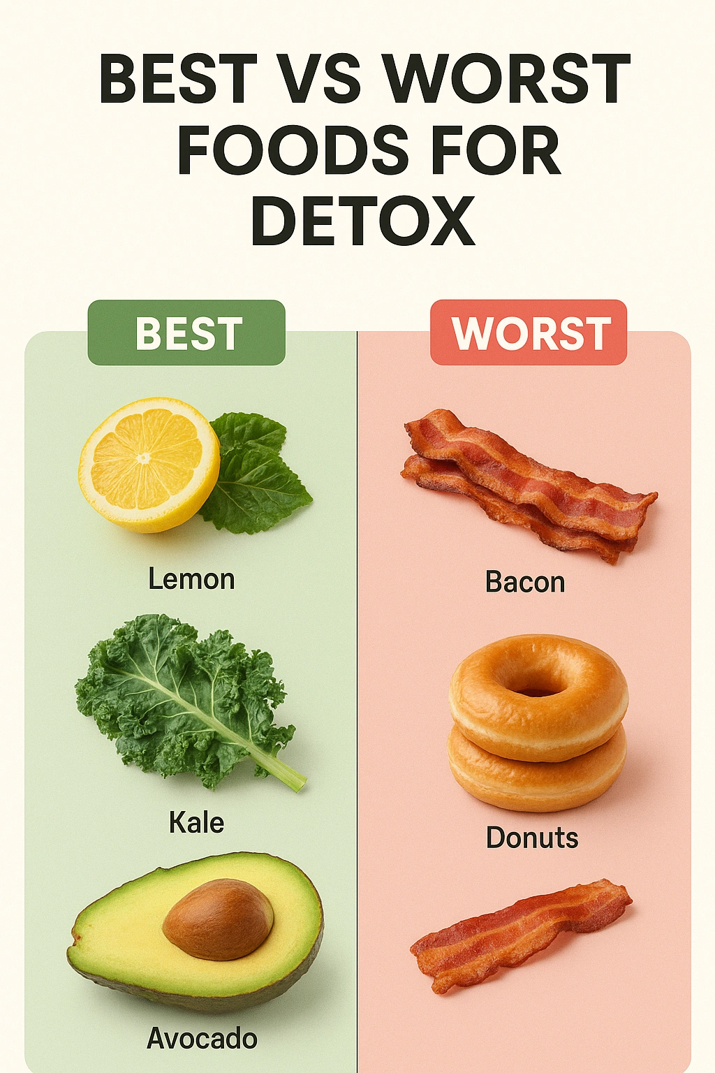 Best vs Worst Foods for Detox - Dietary Craft