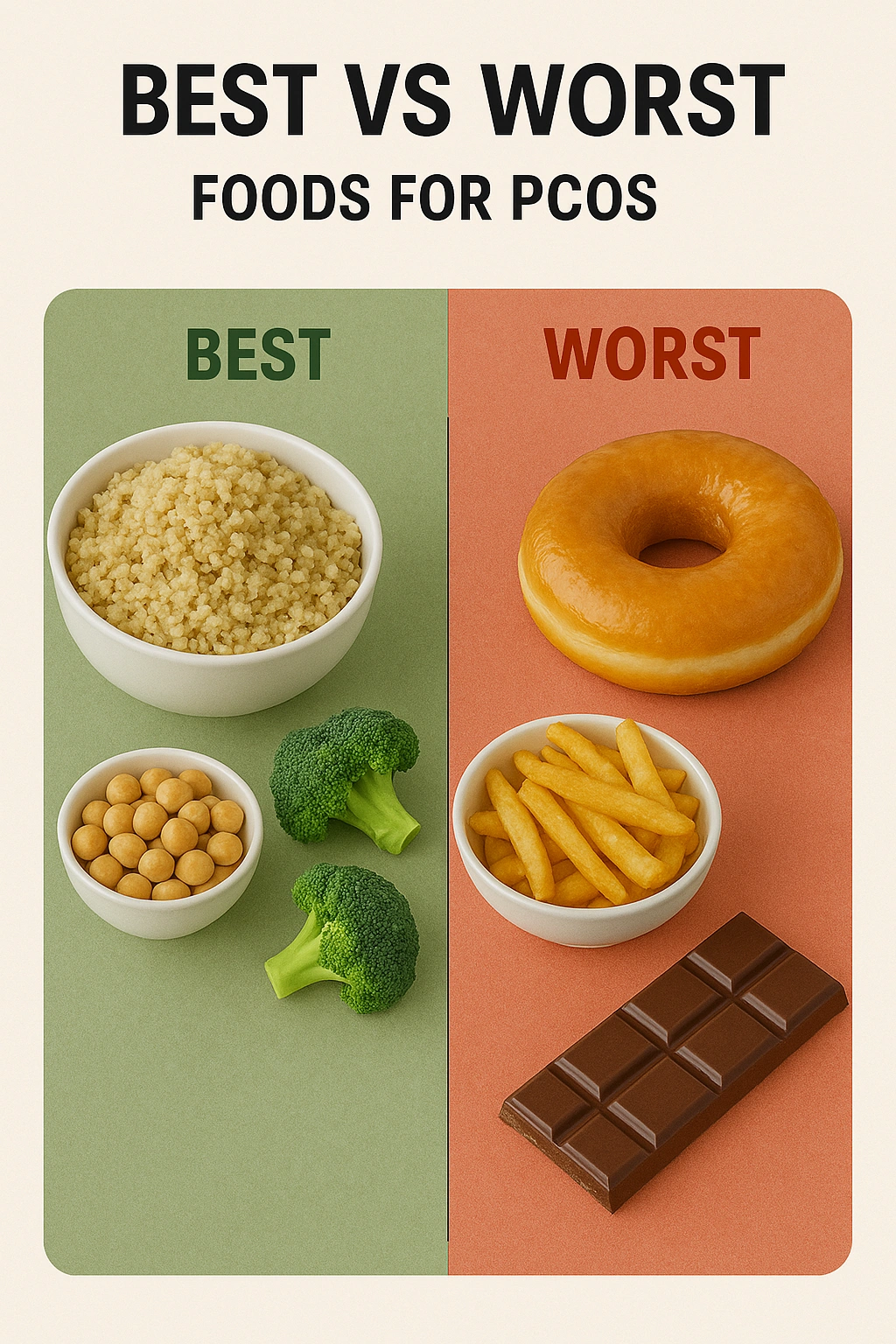 Best vs Worst Foods for PCOS - Dietary Craft