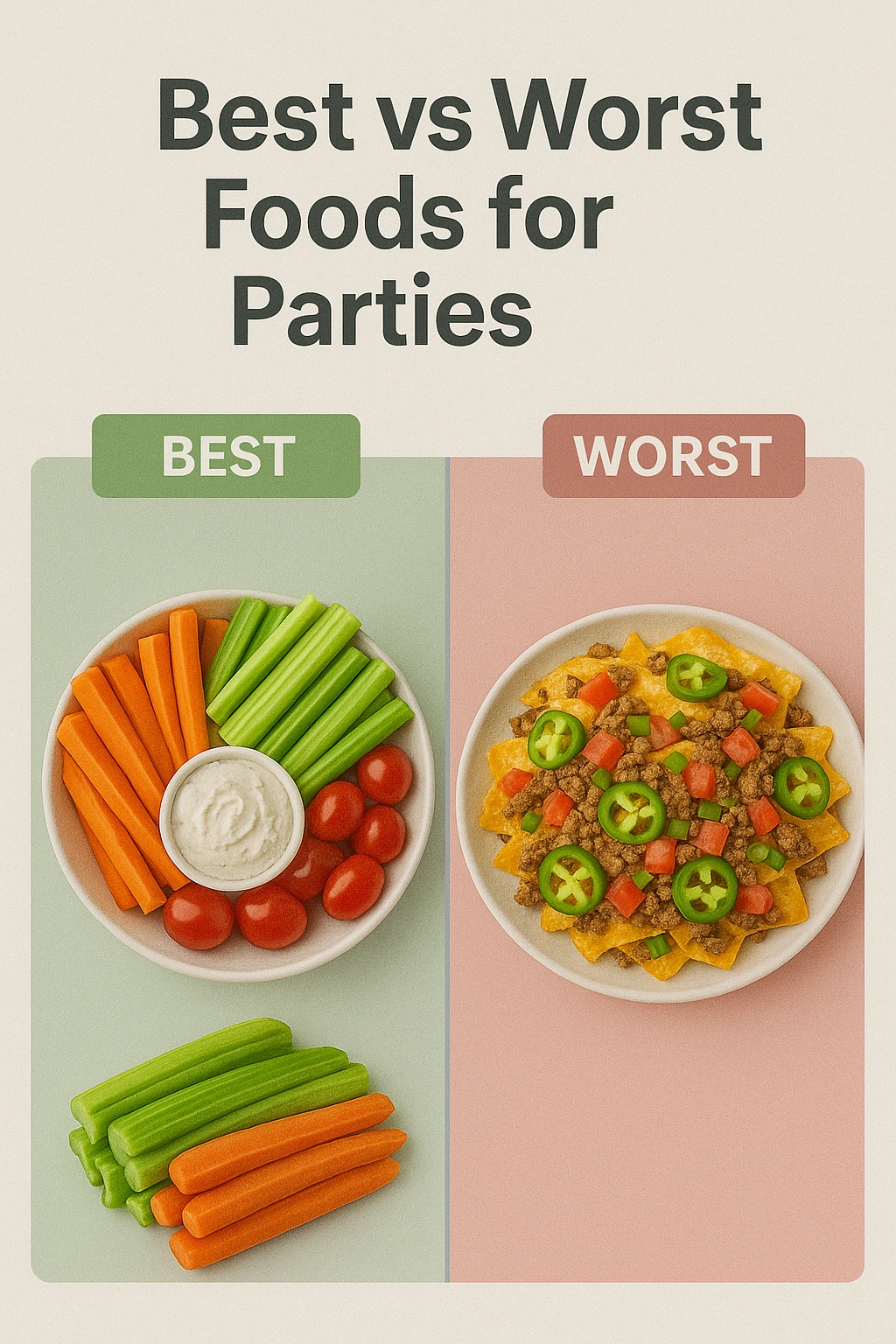 Best vs Worst Foods for Parties - Dietary Craft