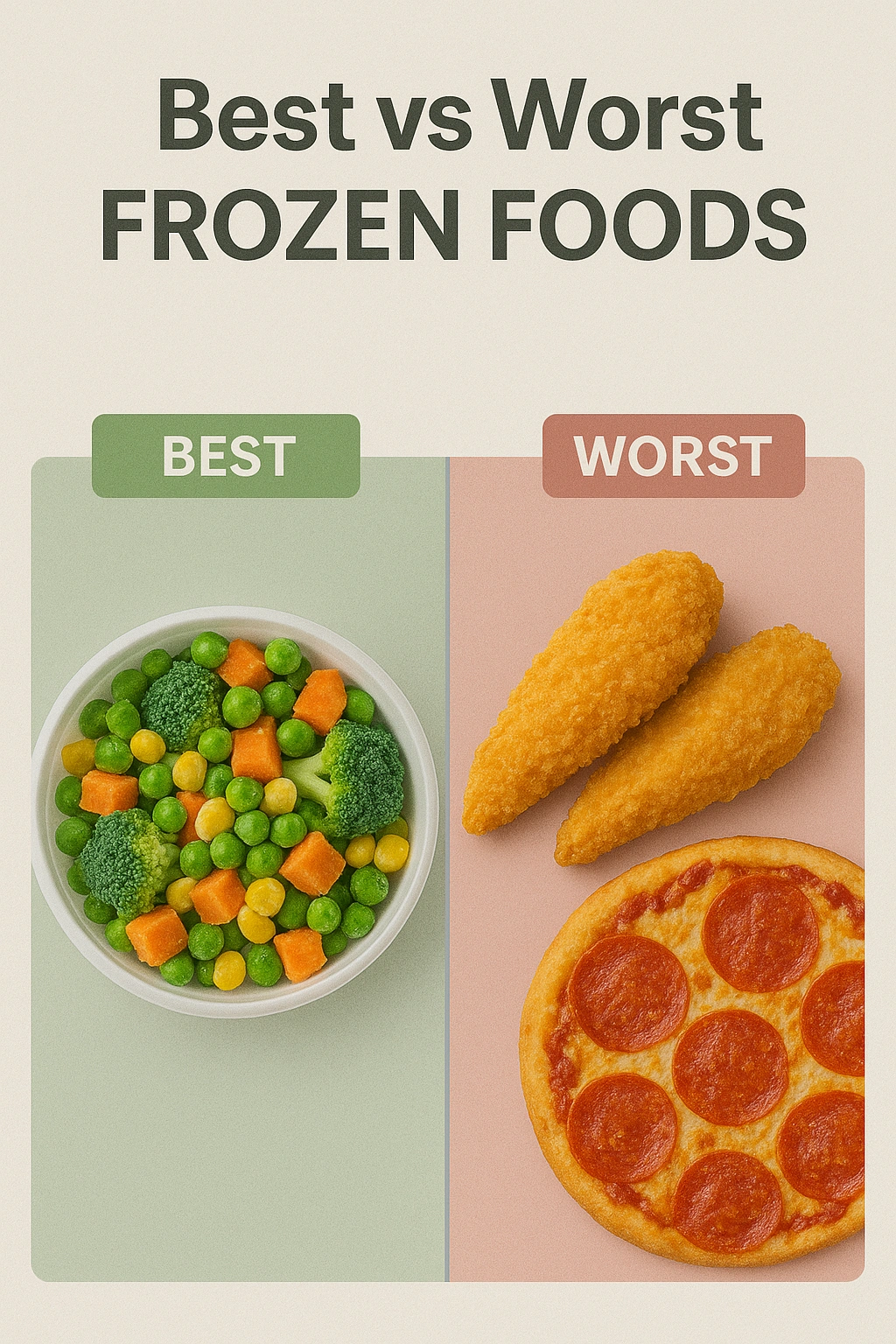 Best vs Worst Frozen Foods - Dietary Craft