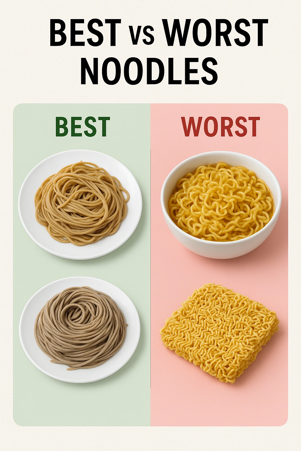 Best vs Worst Noodles - Dietary Craft