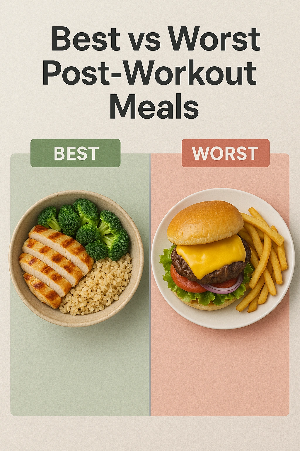 Best vs Worst Post-Workout Meals - Dietary Craft