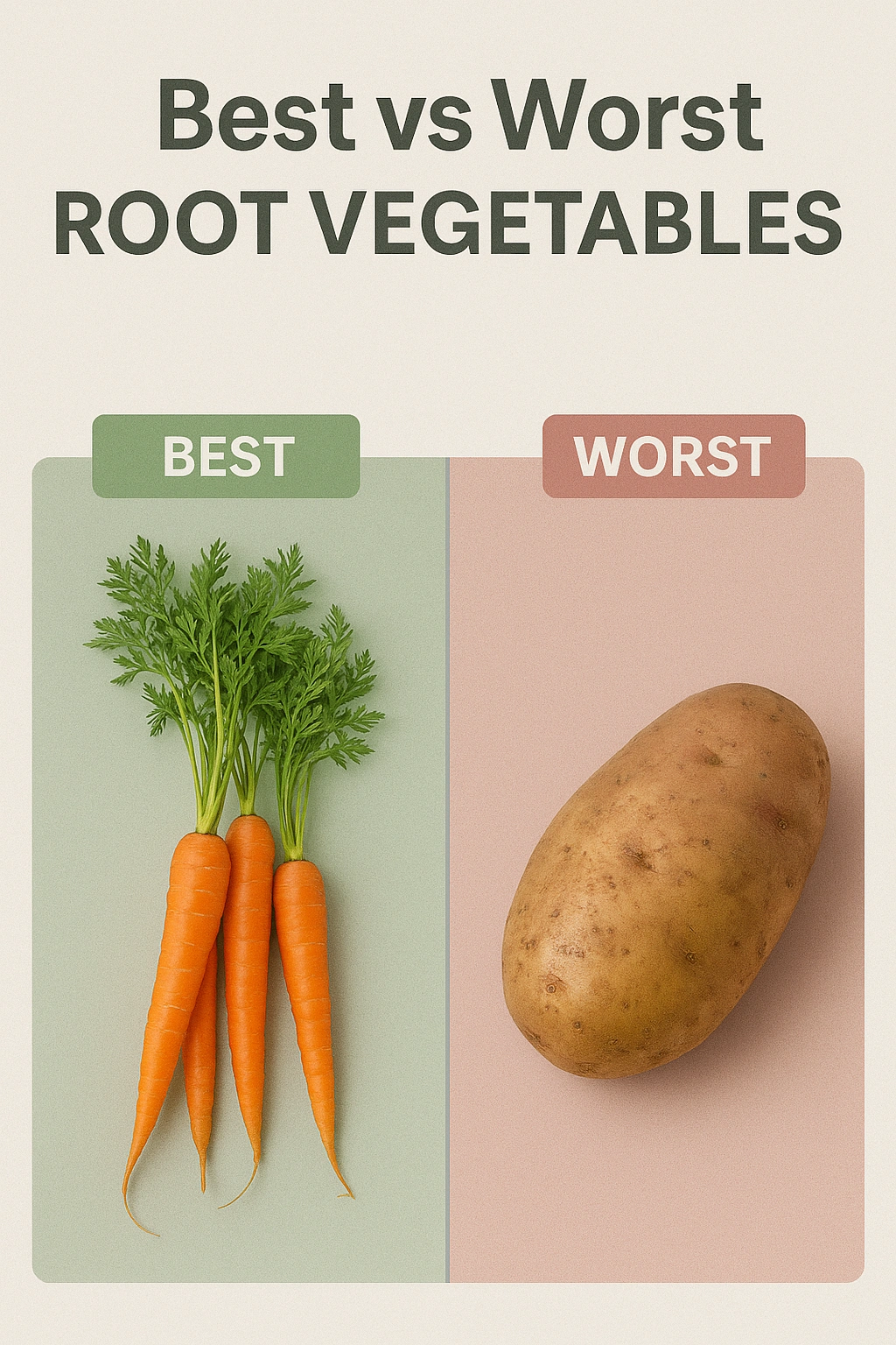 Best vs Worst Root Vegetables - Dietary Craft
