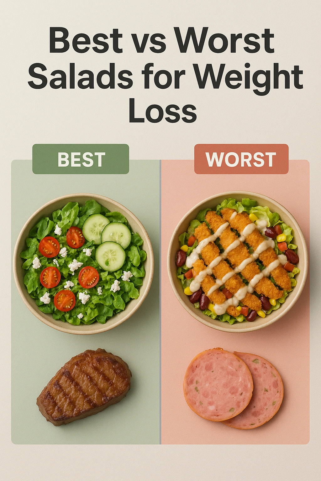 Best vs Worst Salads for Weight Loss - Dietary Craft