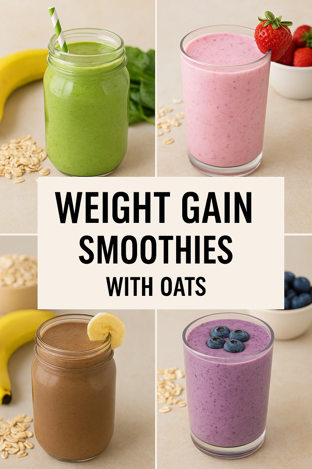 Weight Gain Smoothies with Oats - Dietary Craft